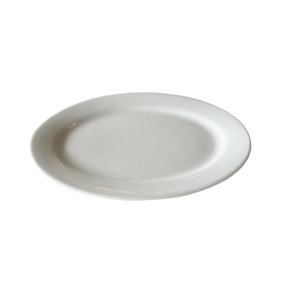 16″ Oval White Porcelain Platter | Party Center